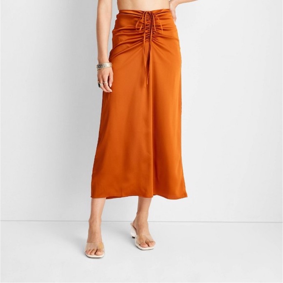 Future Collective | Skirts | Womens Tiefront Flowy Midi Skirtfuture ...